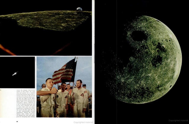 Apollo 8 THE FIRST PHOTOGRAPH large format OF THE WHOLE MOON TAKEN BY ...